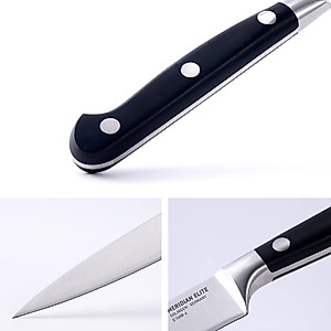 Messermeister Meridian Elite 6” Utility Knife - Fine German Steel Alloy Blade - Rust Resistant & Easy to Maintain