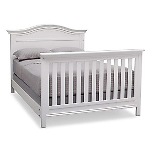 CC KITS Full-Size Conversion Kit Bed Rails for Serta Aberdeen, Adelaide, Ashland, Banbury, Barrett, Bethpage, Fairmont, Fall River, Fernwood & Mid-Century Modern Lifestyle 4-in-1 Cribs (Bianca White)