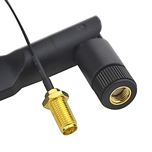 XINGYHENG 2Pcs 2.4G 5G 5.8G Dual Band Glue Stick Antenna Omnidirectional High-gain with Female Pigtail Cable 6.5 inch for Router Antenna