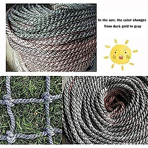 EkiDaz HXRW Rope Net Climbing Net for Kids Safety Net Anti-Fall Net Durable Protective Rope Net for Playground Climbers Equipment Playground Sets for Backyards (Size : 2 * 4m(6.6 * 12.12ft))