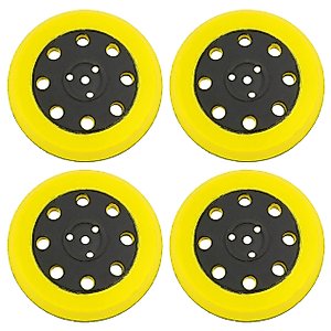 Superior Parts RSP45 5" Dia 8 Vacuum Holes Hook & Loop Sanding Pad for Bosch 2610917408, RSP45 DD - 4 Pack