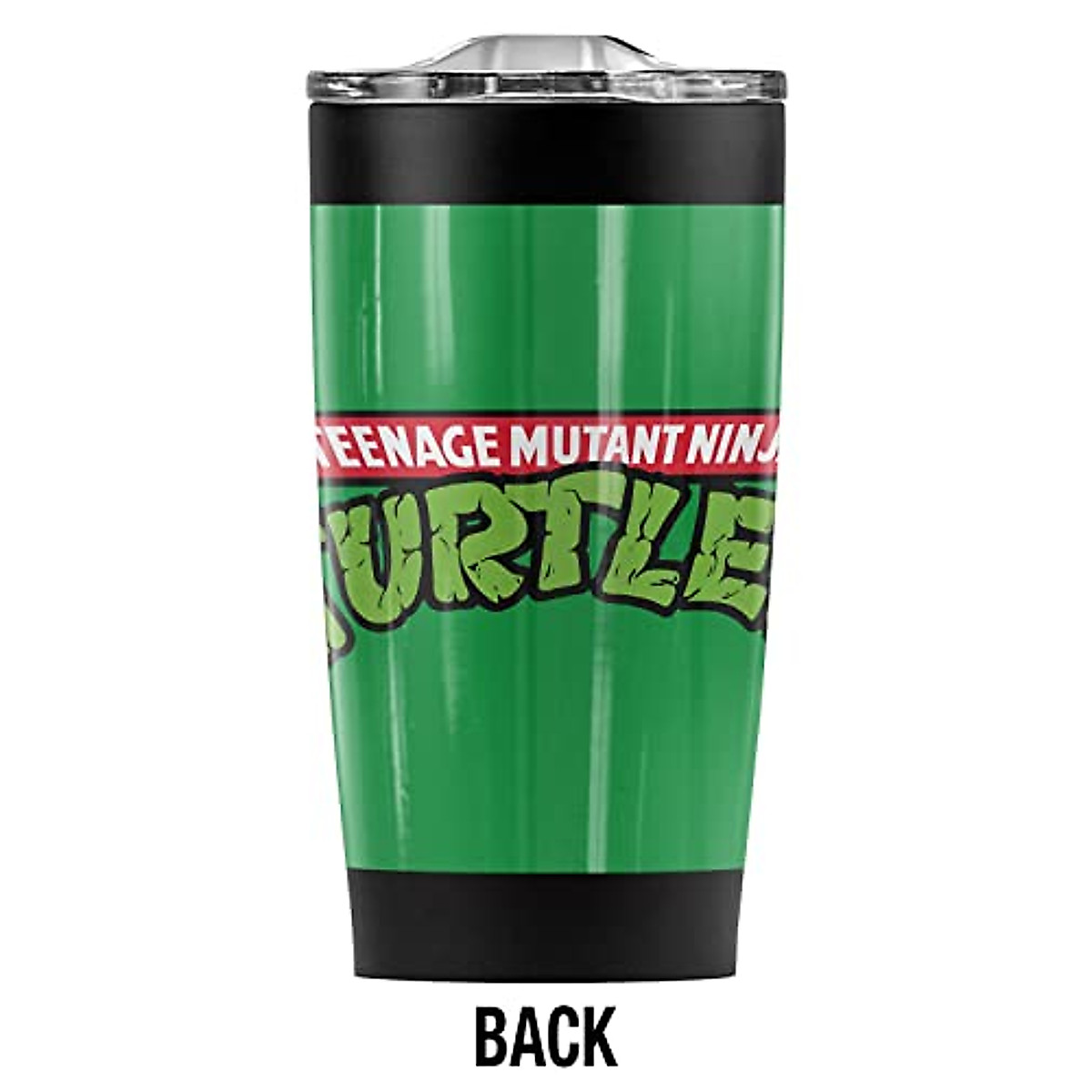 Teenage Mutant Ninja Turtles TMNT Turtles And Logo Stainless Steel 20 oz Travel Tumbler, Vacuum Insulated & Double Wall with Leakproof Sliding Lid