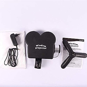 UOOD Christmas Halloween Window Projector Light,12 Movies Festival LED Projection Decoration Spotlight for Home Outdoor Party Turns Your Windows into Movie Screens The Best Gift for Children at Christ