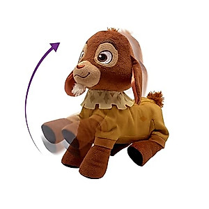 Disney Wish Walk 'n Talk Valentino Plush Fainting Goat, 11-Inch Stuffed Animal, Sounds and Motion, Kids Toys for Ages 3 Up by Just Play