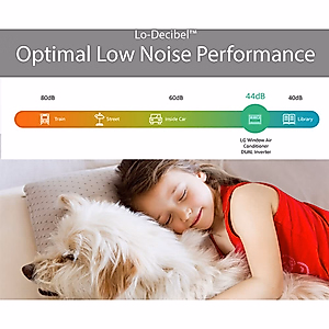 LG 14,000 BTU Dual Inverter Smart Window Unit Air Conditioner, Cools 800 Sq. Ft., Quiet Operation, Up to 25% More Energy Savings, ENERGY STAR®, works with LG ThinQ, Amazon Alexa and Hey Google, 115V