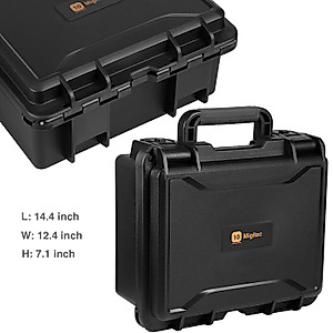 Migitec Waterproof Graded Card Storage Box Compatible with 102 Card Slabs, the Sports Trading Card Case Fits PSA, CSG, BGS, CGC, SGC, Magnetic Card Holder and Top Loaders