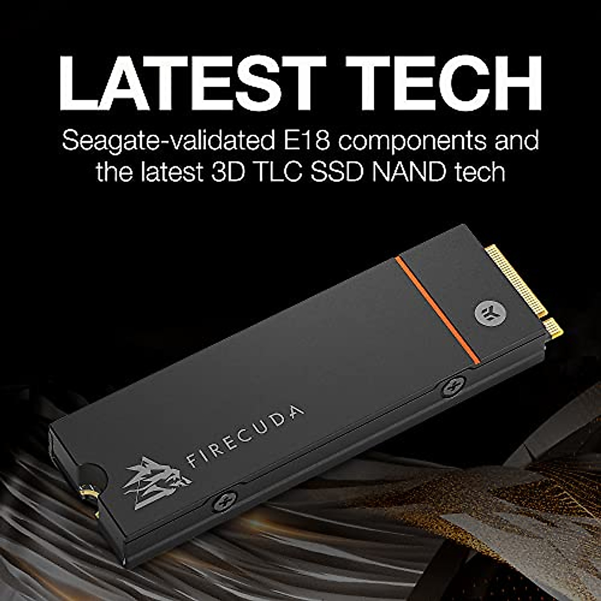 Seagate FireCuda 530 1TB Solid State Drive - M.2 PCIe Gen4 Ã—4 NVMe 1.4, PS5 Internal SSD, speeds up to 7300MB/s, 3D TLC NAND, 1275 TBW, 1.8M MTBF, Heatsink, Rescue Services (ZP1000GM3A023)