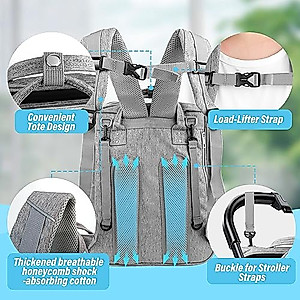 Fandiar Diaper Bag Backpack, Diaper Bag with Changing Station Baby Diaper Bags for Boys Girls Portable Large Capacity Waterproof Mommy Bag Bassinet Travel Backpack, Baby Shower Gifts
