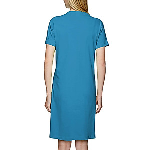 Tcombo Torn Greece Flag - Greek Athens Heritage Women's Nightshirt (Light Blue, Small/Medium)