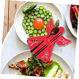 BESTOYARD 8pcs Cutlery Bag Silverware Storage Cover Baby Shower Decoration Silverware Sleeves Utensil Holder Decorative Silverware Holder Silverware Bags Desktop Non-woven Fabric Cutlery Set