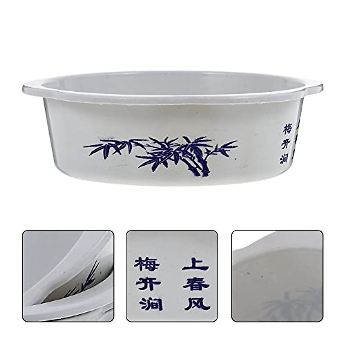 Happyyami Flower Vases Decorative 30pcs Basin with Bowl Hydroponic Seeding Non- Water Potted Caliber Bonsai and Garden Plants Flowerpots Pots Office Use Flowers Indoor Plastic Outdoor Lily Orchid Pot