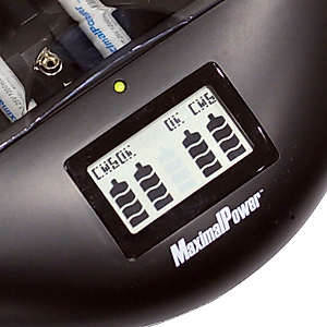 MaximalPower Universal Ultra Smart Charger FC997 for Alkaline NiMh NiCd Li-ion AA AAA C D Battery Cells Charger (Battery Charger & Organizer Case & Tester)