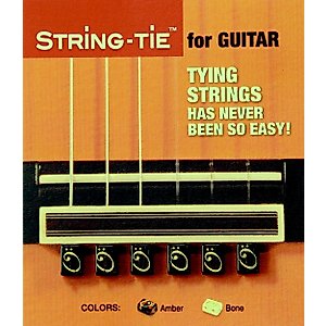 TSTGB TENOR String-Tie Tailpiece BridgeBeads Set for Classical or Flamenco Spanish Guitar, BLACK EBONY Color Bridge Beads.