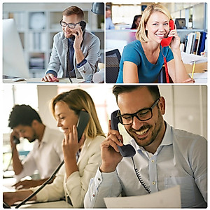 LAHELA Retro Phone Handset/Handset for Mobile/Radiation-Proof Handset Receivers/Retro Phone Receiver/Phone Receiver for Cell Phone (Black)