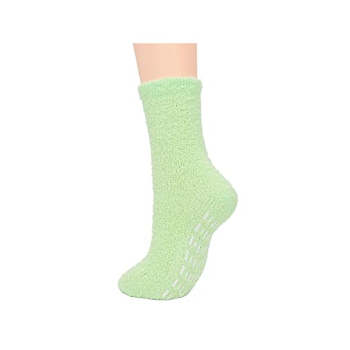 Century Star Anti Slip Athletic Plush Slipper Grip Soft Socks Women Yoga Pilates Soft Warm Cozy Socks For Christmas A 5 Pairs Candy Color One Size