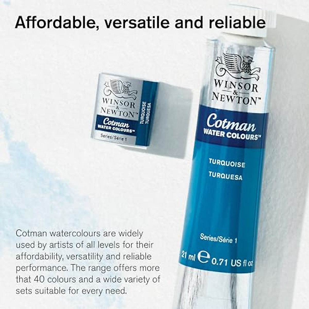 Winsor & Newton Cotman Watercolor Paint, 21ml (0.71-oz) Tube, Lemon Yellow Hue