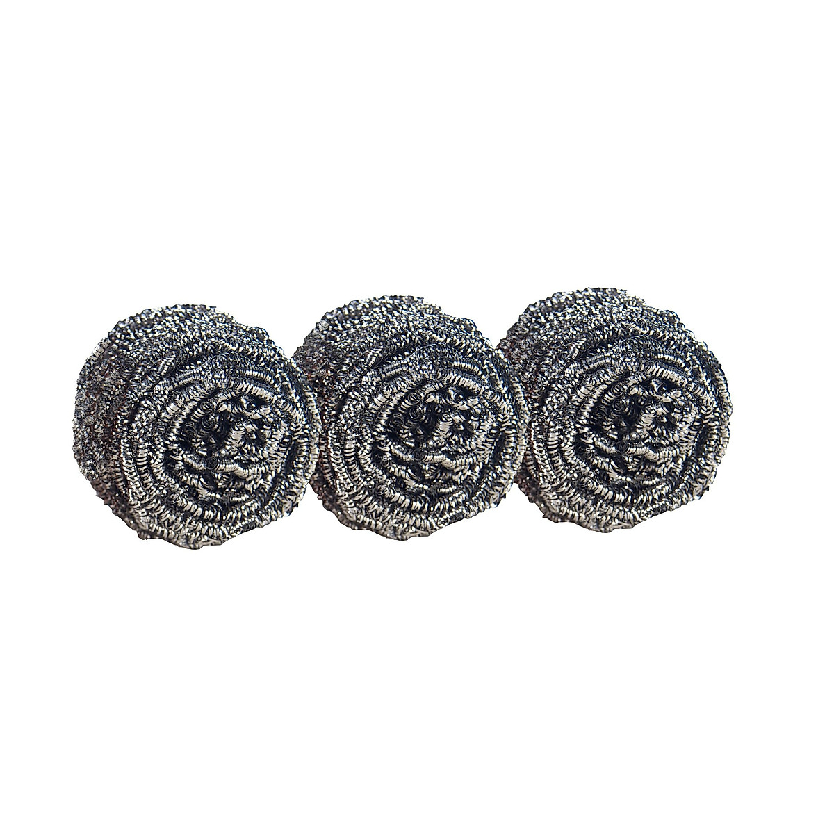 Scotch-Brite Stainless Steel Scrubbers, Ideal for Cast Iron Pans, Powerful Scrubbing for Stubborn Messes, 3 Scrubbers