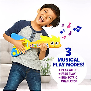 WowWee Baby Shark's Big Show! EEL-ectric Guitar – Interactive Musical Toys for Toddlers – Lights and Sounds Toy Guitar
