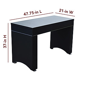 Hathaway unisex adult Classic Monte Carlo 4 in 1 Casino Game Table, Black, Craps and Bar Table Includes Accessories US