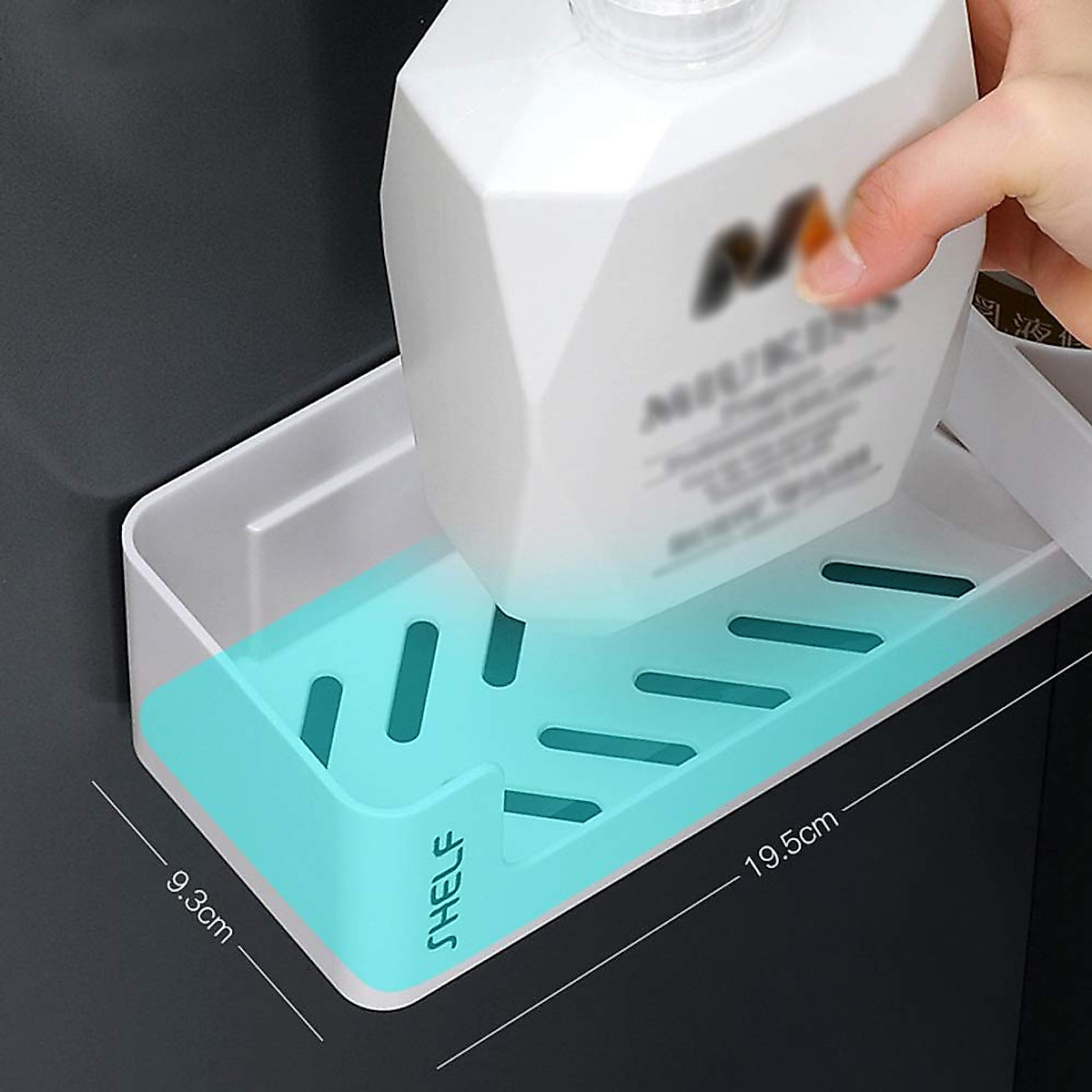 Corner Shower Caddy, YANHU Suction Cup NO-Drilling Removable Shower Shelf Adhesive Caddy Organizer Wall Mounted Organizer Basket Waterproof & Oilproof Shower Corner Rack for Bathroom & Kitchen - White