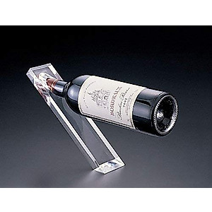 Counter Balanced Acrylic Single Wine Bottle Holder