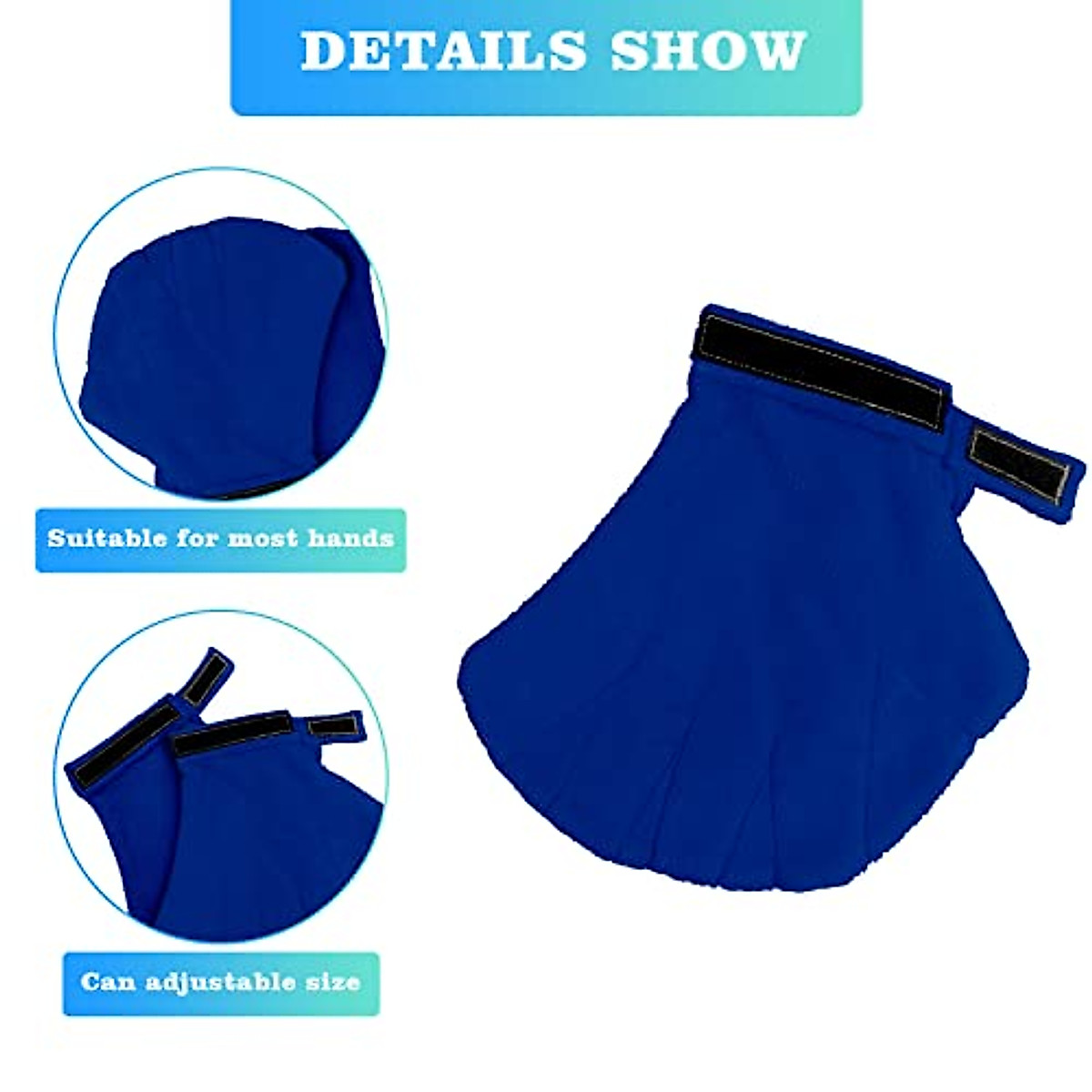 1 Pair Sugar Glider Bonding Mitt, Small Animal Anti-bite Gloves, Pet Anti-bite Protection Product, Pet Handling Gloves for Birds, Parrots, Guinea Pigs, Hedgehogs, Hamsters, Honey Glider (Blue)