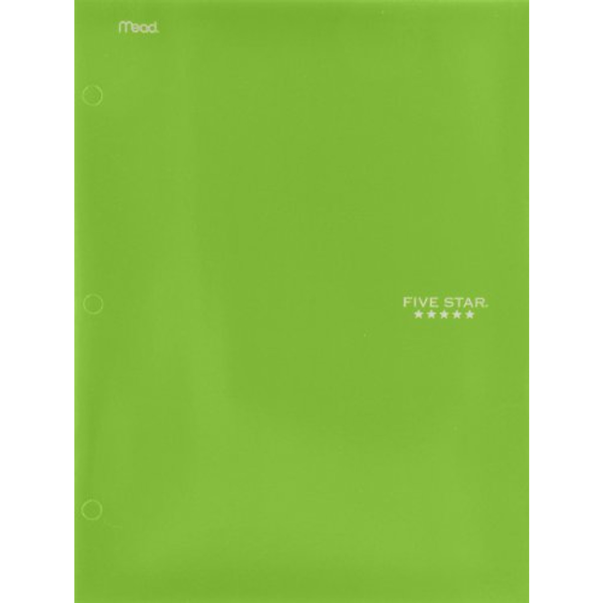 Five Star 2-Pocket Folder, Folders with Pockets, Lime (72895)