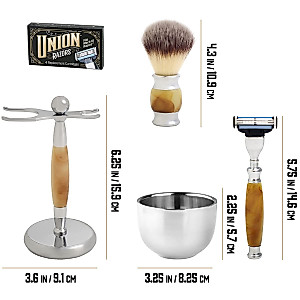Union Razors SG3 5-Piece Razor Gift Set - Tiger Eye