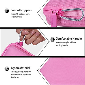 co2CREA Hard Case Compatible with CAMKORY/Lecran/KODAK PIXPRO/VAHOIALD/AiTechny Digital Camera Video Camera, Pink