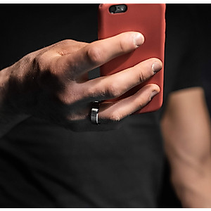 NEXT FASHION Jewelry 8mm Stainless Steel Black Wedding Rings Bands for Mens and Womens - Comfort Fit Sizes 7-13 (Silver, 9)