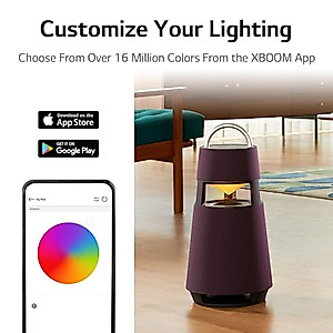 LG RP4G XBOOM 360 Omnidirectional Portable Bluetooth Speaker - RP4G Peacock Green