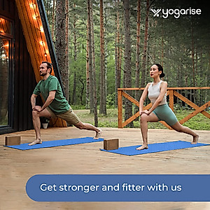 Yogarise Exercise Mat for Gym Workout and Flooring Exercise Long Size 6 mm Yoga Mat for Men & Women (Made in India) (Royal Blue, 6mm)