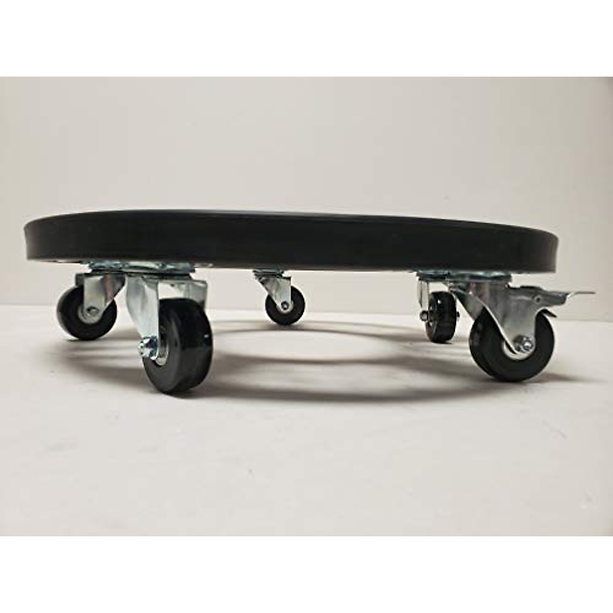 Big Roll; Easy Rolling; Decorative,Heavy Duty Plastic;Patio Caddy Plant and Pot Mover; 360° Swivel Locking Wheels; Durable Plastic; Indoor, Outdoor Home and Garden Tool;16 Inch (Black)