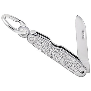 Knife Charm In Sterling Silver, Charms for Bracelets and Necklaces