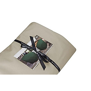 Eevelle Meridian Patio Round Table Cover with Marine Grade Fabric - Waterproof Outdoor Firepit Cover - Furniture Set Covers for Dining Table - Easy to Install - ( 30"H x 98"D, Khaki)