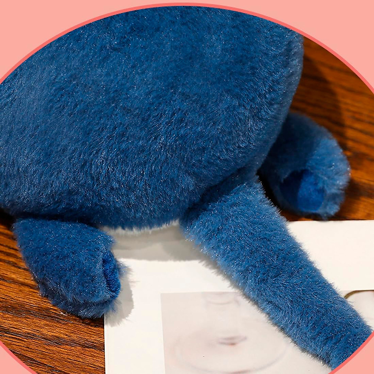 ELAINREN Furry Hippo Plush Pillow Ultra-Soft Blue Hippopotamus Stuffed Animals Toy,Kawaii Jungle River Horse Plushie Dolls Gifts/23.6''