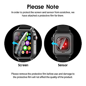 KINGSTAR Smart Watch, 1.69'' Touch Screen Smart Watches for Men Women IP67 Waterproof Smartwatch Fitness Tracker Watch with Heart Rate/Sleep Monitor Smart Watch Compatible for Android iPhone iOS