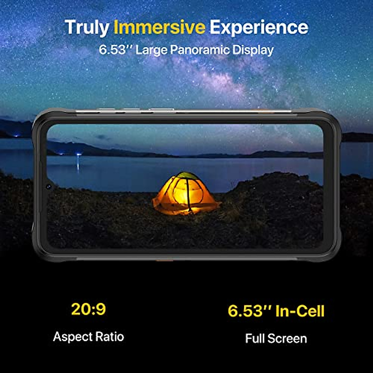 UMIDIGI Bison X10G Rugged Smartphone, NO NFC, T-Mobile, 4+32G, Rugged Cell Phone Unlocked, IP68/IP69K Waterproof, Android 11, 6.53" FHD Screen, 6150mAh Battery, 4G Dual SIM