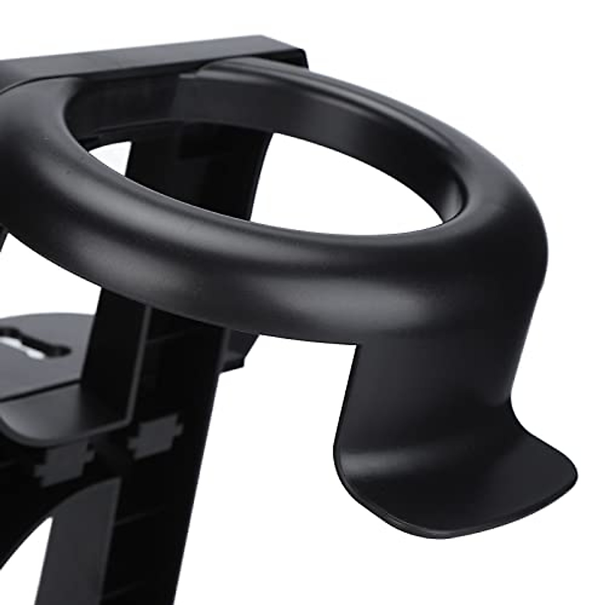 VR Stand, Easy to Install VR Headset Stand and Controller Holder Lens Friendly Compatible with a Stable Base for Rift S for Quest 2 for Vive(Black)