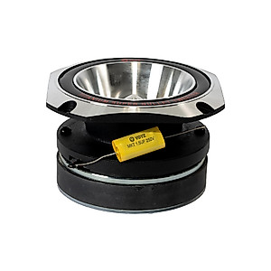 VOYZ Super Tweeter Speaker Titanium Diaphragm 4-8 ohms 500 Watt Super Tweeter 4” Super Horn Heavy Duty Chrome Finish with Crossover Capacitor (1 Pair)
