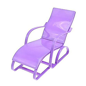 Menolana 1:6 Dollhouse Chair Furniture Unassembled 1/6 Mini Dollhouse Chair Furniture Model, Purple