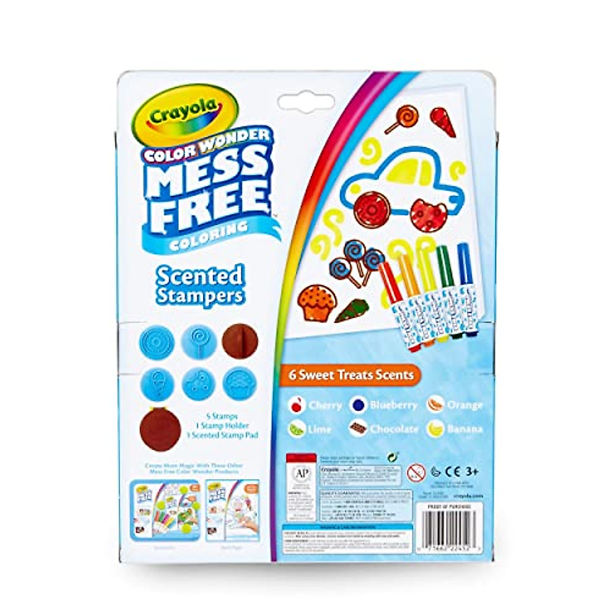 Crayola Color Wonder Scented Markers & Stamps Set, Mess Free Coloring for Toddlers, Gifts for Kids 3+
