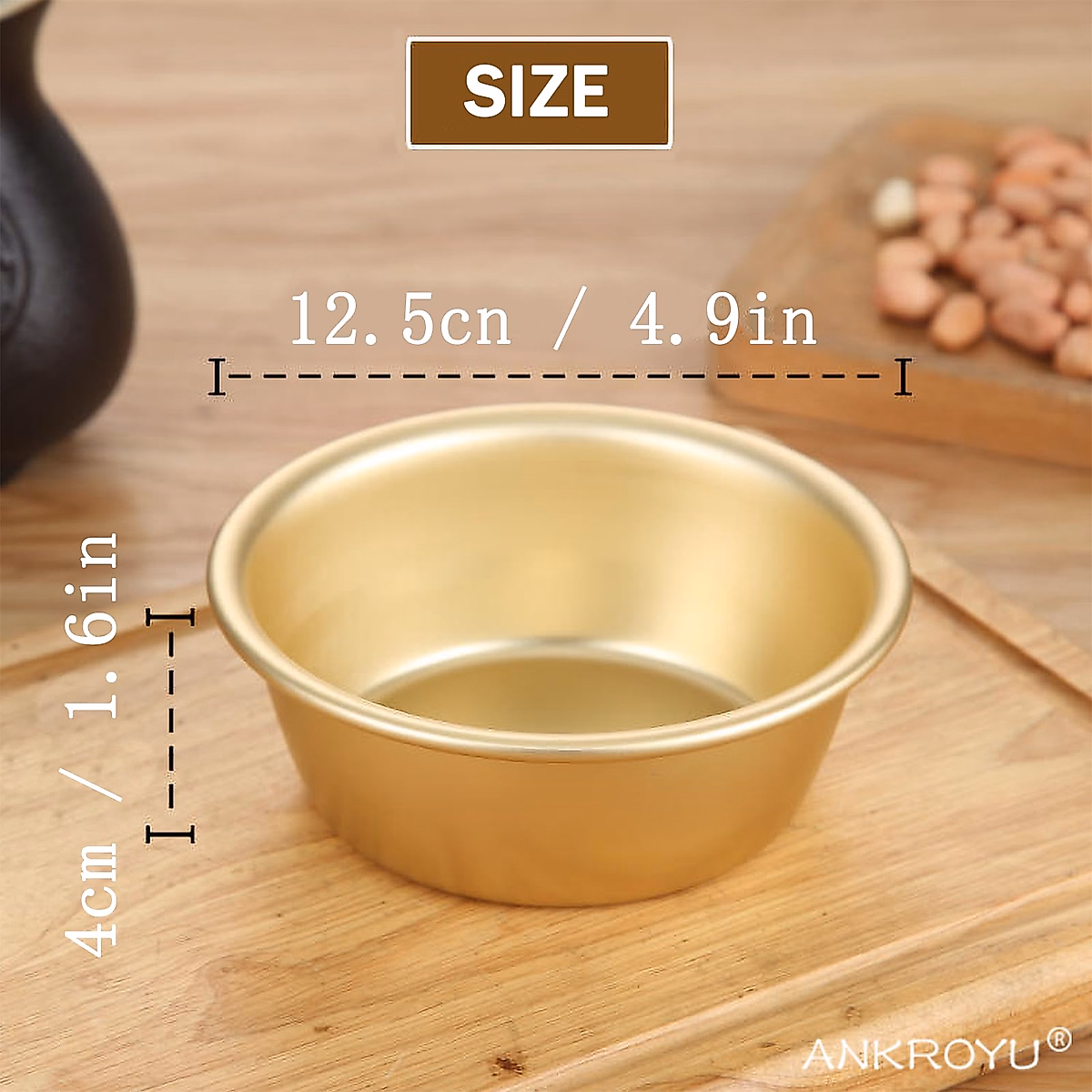 ANKROYU Korean Ramen Noodle Pot, Lightweight Aluminum Hot Pot for Soup and Noodles, Fast Heating Cooking Pot, Non-Stick Traditional Cooking Pot for Open Fire & Electric Stove (Rice Wine Bowl)