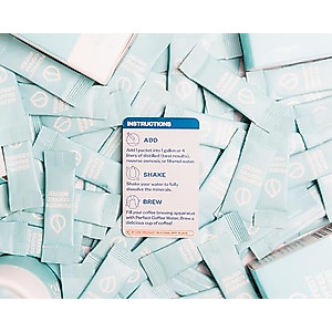 Perfect Coffee Water - Minerals for Creating The Best Water to Brew Coffee, Optimize Your Coffee Brewing, Brew Better, not Bitter, Coffee. (20, 1 Gallon/4 Liter Stick Packets)