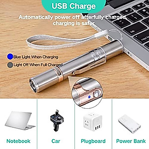 HEYPOMAX Cat Laser Toy, Cat Toys for Indoor, Laser Pointer Cat Toy, Laser Pointer for Cat and Dogs Chase Play, Keep Cat Busy Burning Fatus, USB Charging, 5 Switchable Patterns