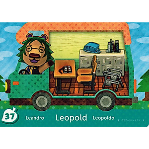 Nintendo New Leaf Animal Crossing Welcome Amiibo Card Leopold 37/50 USA Version