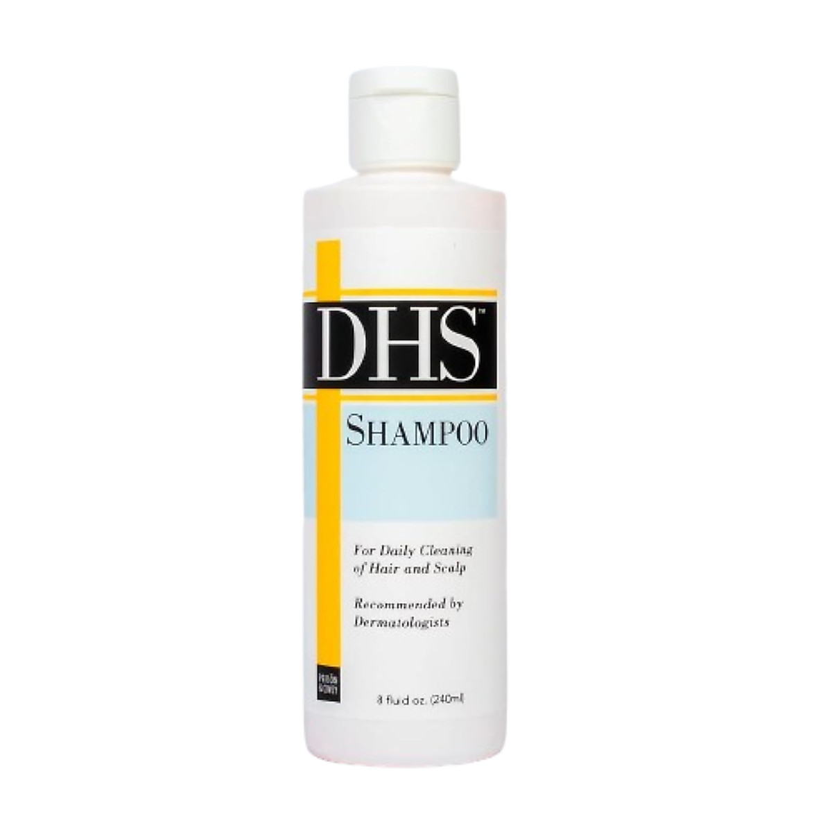 DHS Regular Scalp Shampoo 8 oz - Daily Hair Cleansing, pH Balanced Formula, Dissolves Dirt and Oil, Gentle Deep Clean with a Light, Fresh Scent (Pack of 1)