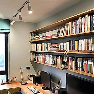 LIZI Racks Floating Shelf, Bamboo Floor, Bedroom/Living Room/Kitchen/Bathroom Wall-Mounted Storage Shelf, Multi-Size (Size : 40x18x3cm)