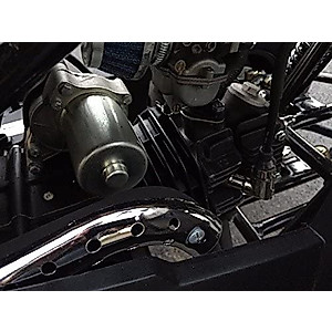 125cc ATV for Sale ATV Quad Youth 4 wheeler ATVs Adults ATV Four Wheelers Big Tires LED Lights with Reverse and Matching Rims - Burgundy