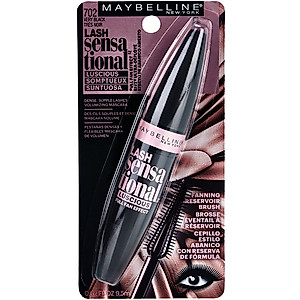 Maybelline Lash Sensational Luscious Washable Mascara, Very Black, 0.32 fl. oz., Washable Very Black, 1 Count